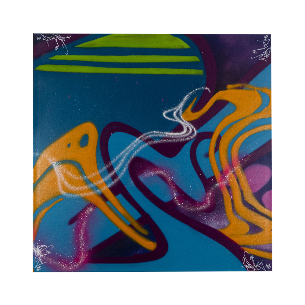 LADY K ‘Flower Orange’ – Painting – Unframed Art Gallery