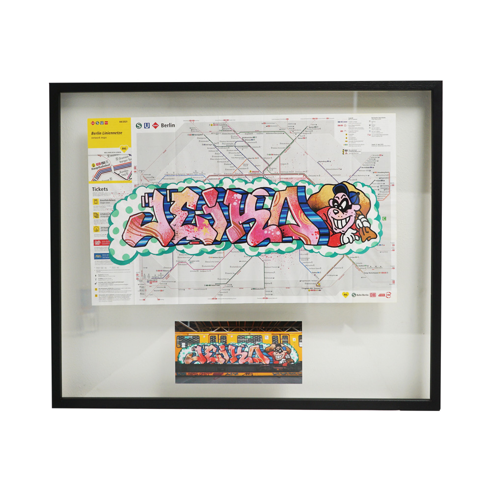 Jeico Glass map with panel piece #5 – Unframed Art Gallery