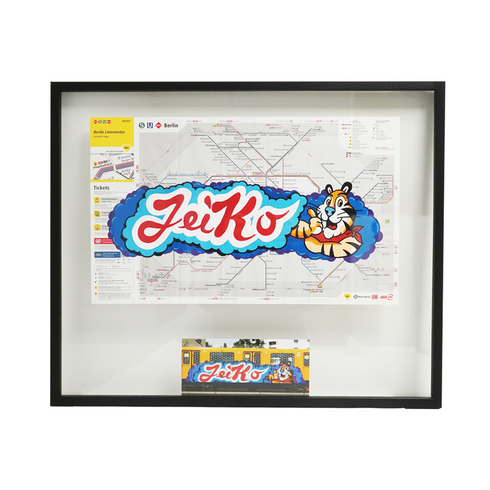 Jeico Glass map with panel piece #4 – Unframed Art Gallery
